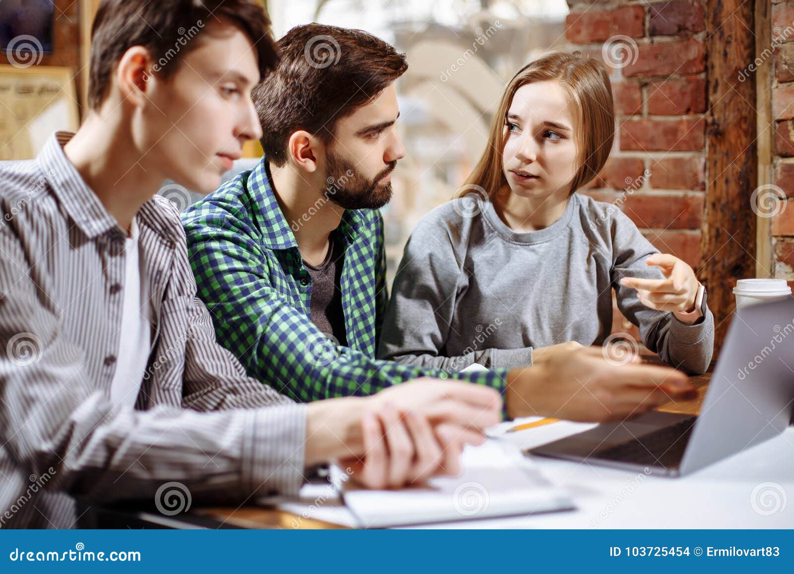 Group of Casual Business People Working on New Project .they Using ...