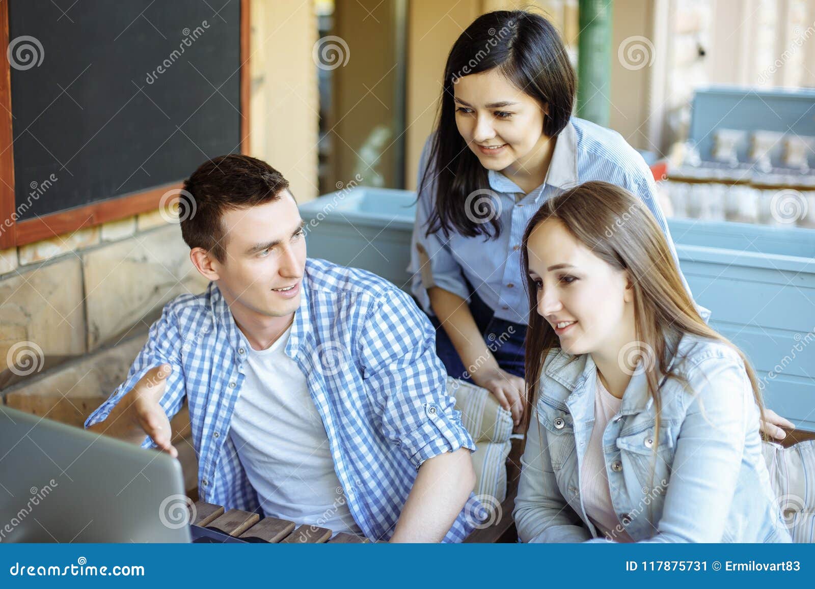 Group of Casual Business People Working on New Project .they Using ...