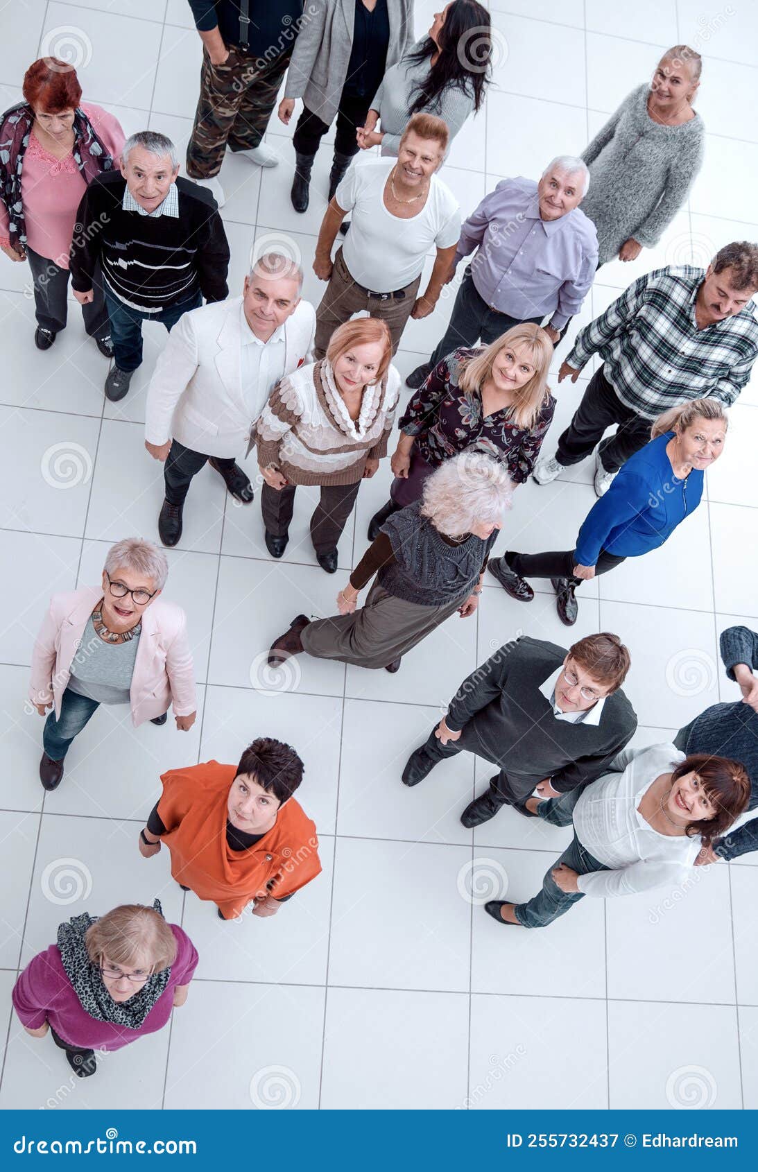 Group of Casual Mature People Walking Somewhere. Stock Image - Image of ...
