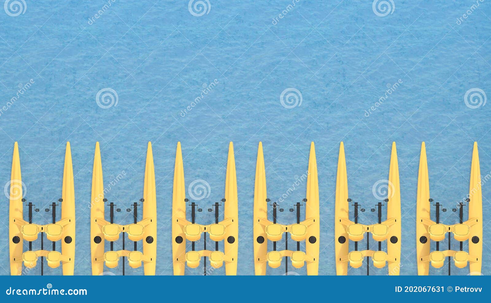 Group catamaran top view stock illustration. Illustration of view ...
