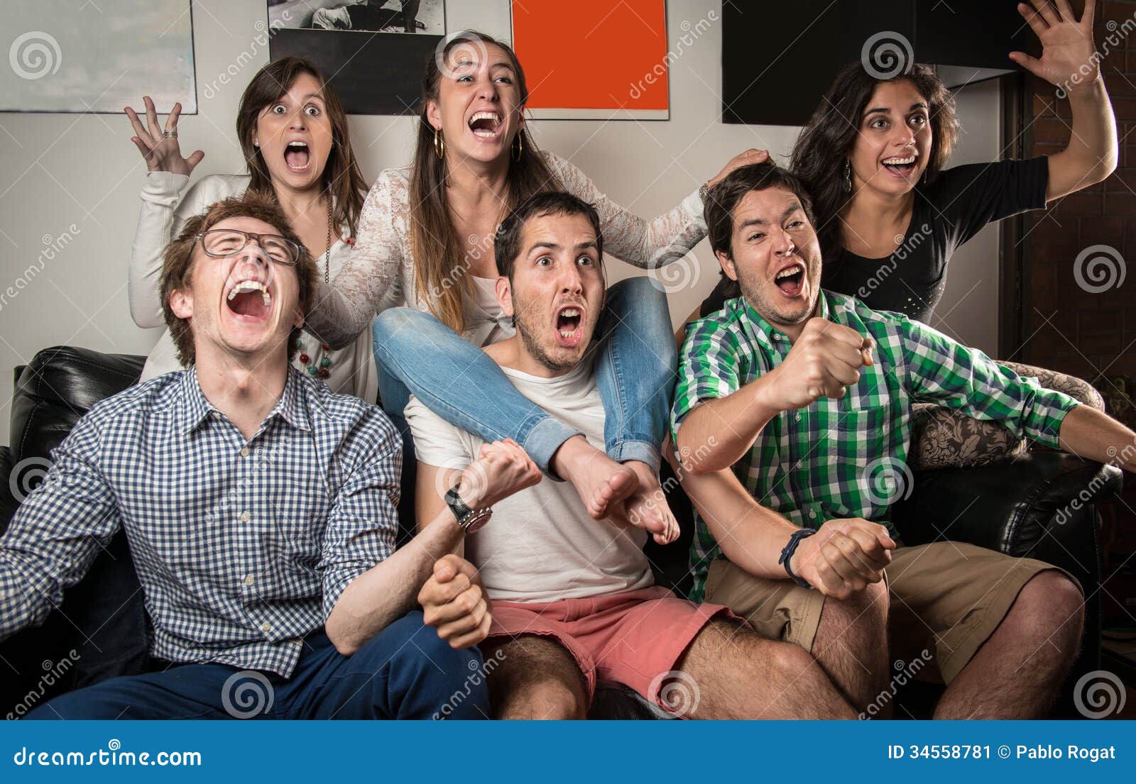 Group celebration stock image. Image of home, adults - 34558781