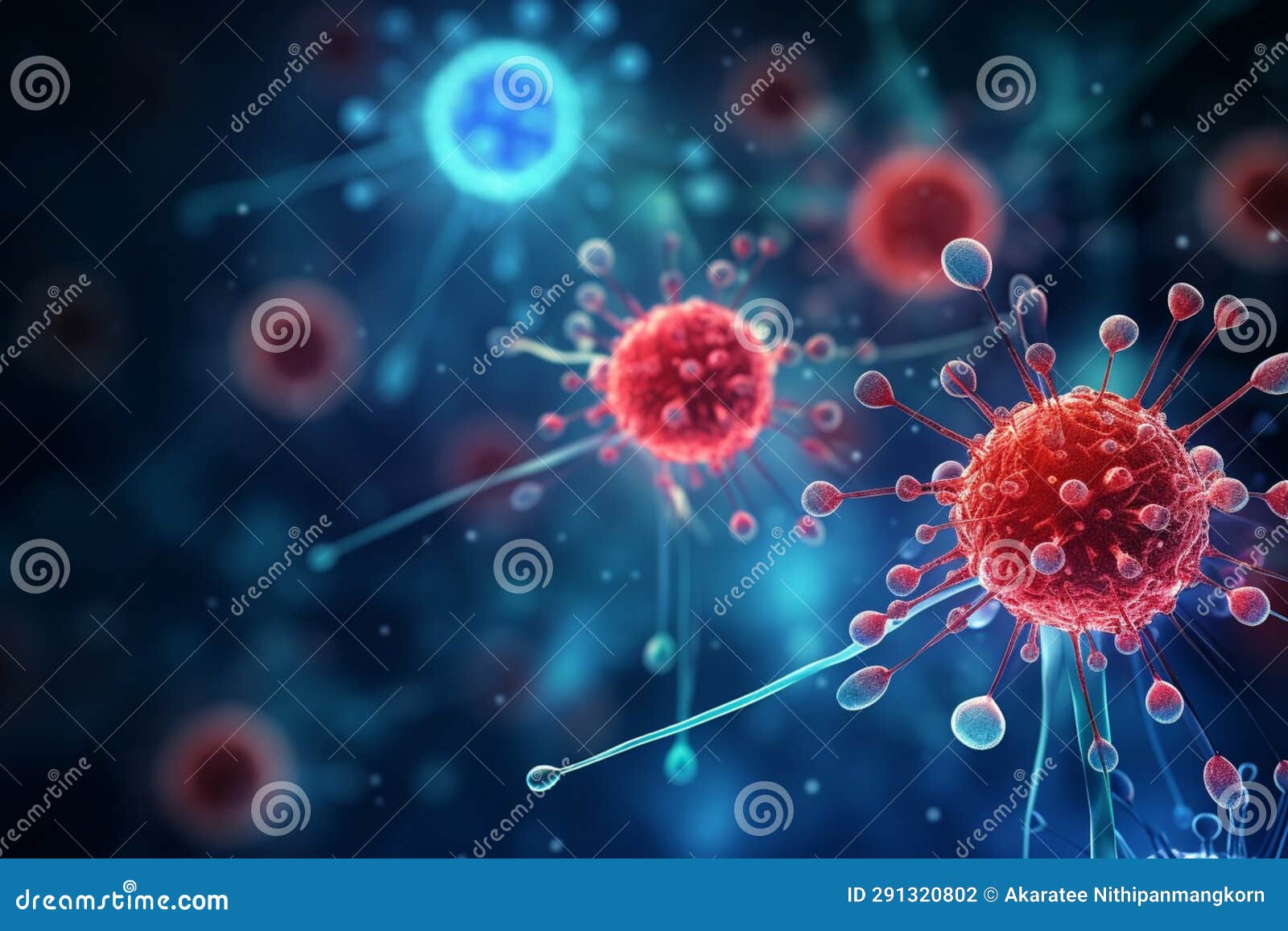 A Group of Cells that Float on the Surface of a Background, Cancer ...