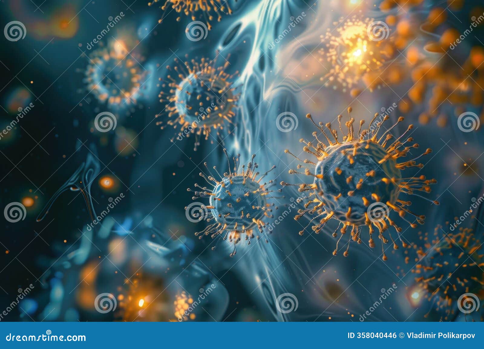 A Group of Cells Suspended in Mid-air, Possibly during Cell Division or ...