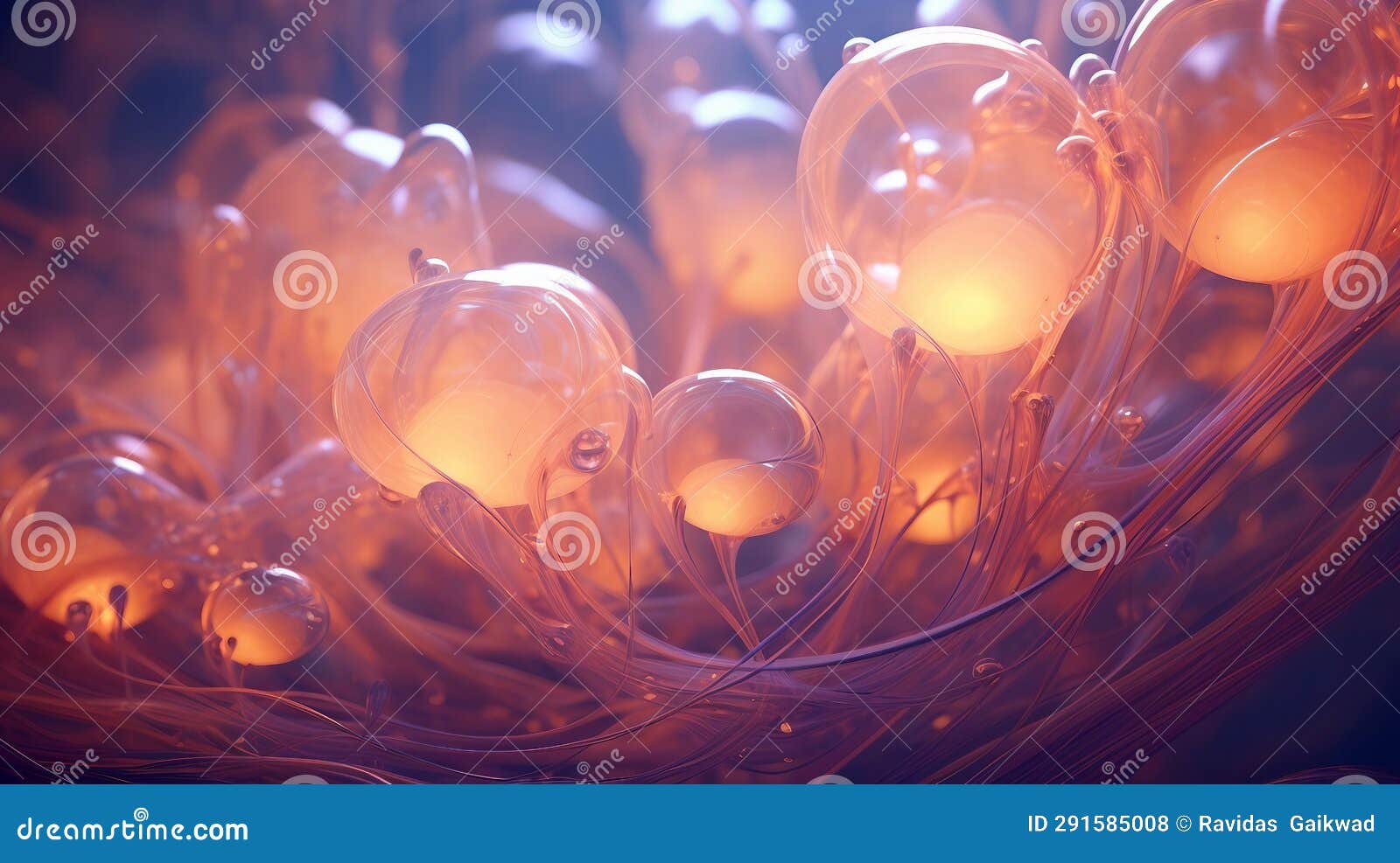 Group of Cells Under Microscope Background AI Generated Stock ...