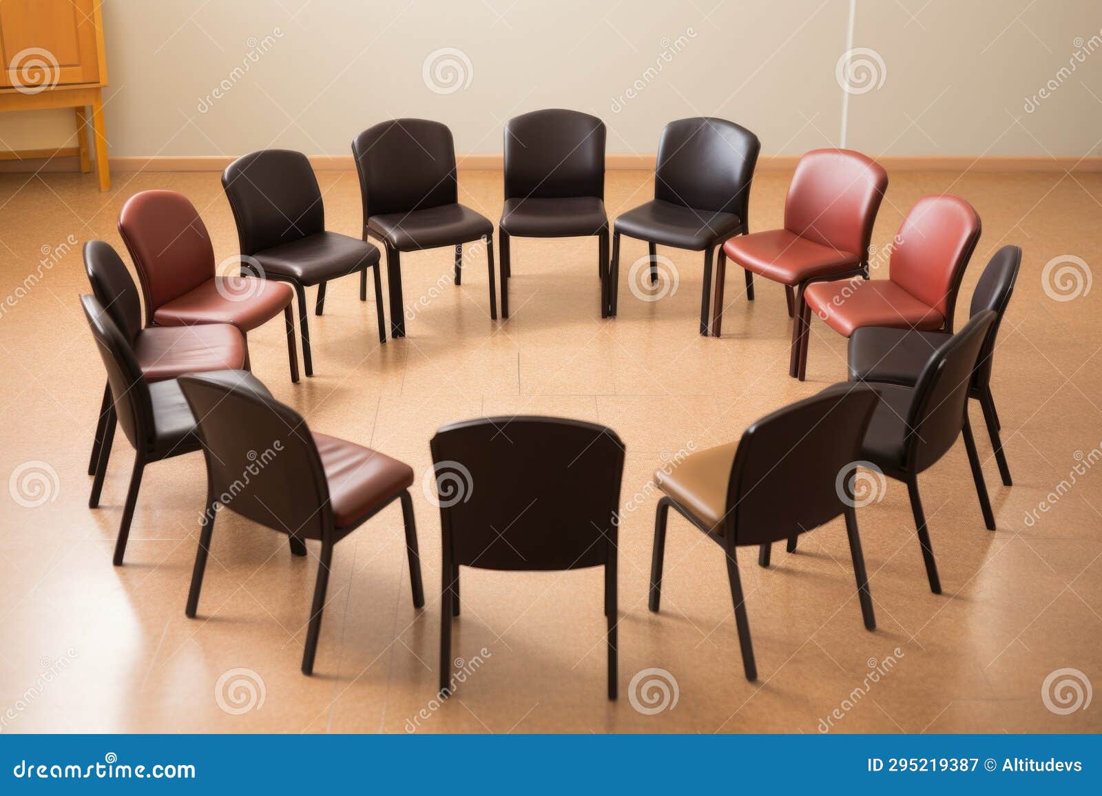 Group of Chairs Arranged in a Circle for Discussion Stock Image - Image ...
