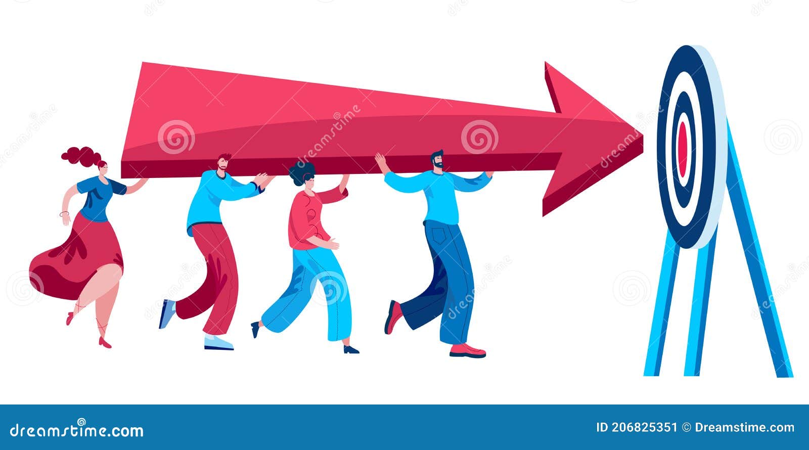 Arrow Characters Vector Illustration | CartoonDealer.com #6195934