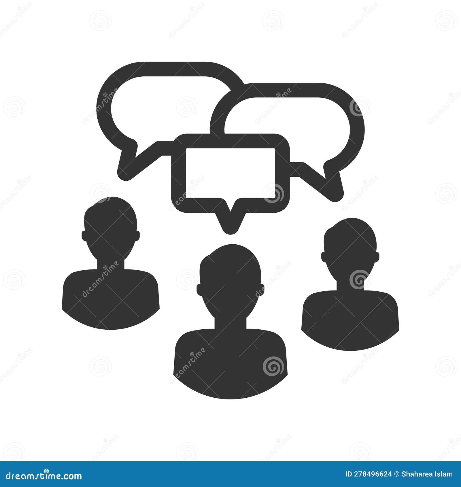 Group chat icon stock vector. Illustration of icon, chat - 278496624