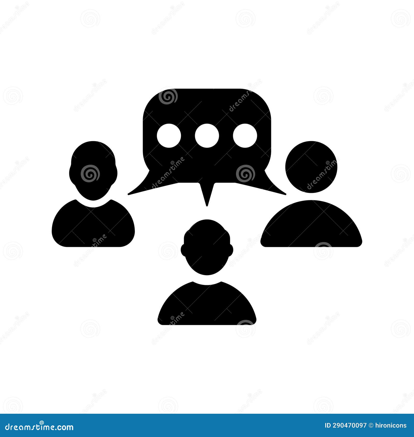 Group Chat icon stock illustration. Illustration of meeting - 290470097