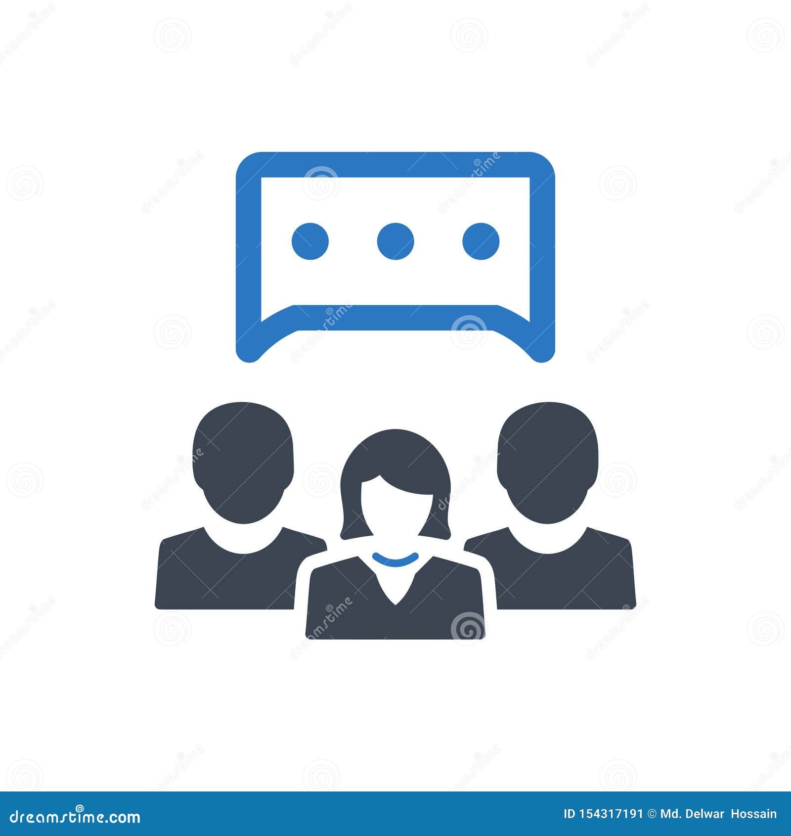 Group chatting icon stock vector. Illustration of group - 154317191