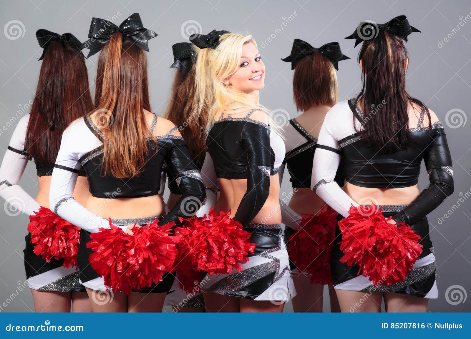 Group of Cheerleaders stock photo. Image of athlete, beautiful - 85207816