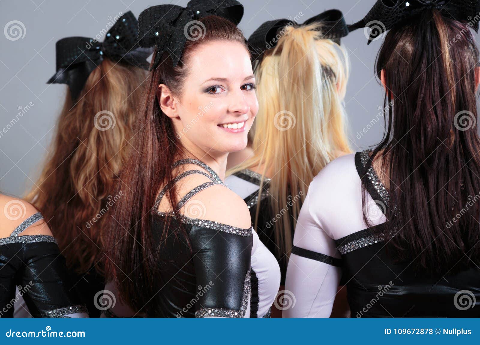 Group of Cheerleaders stock photo. Image of cheerful - 109672878