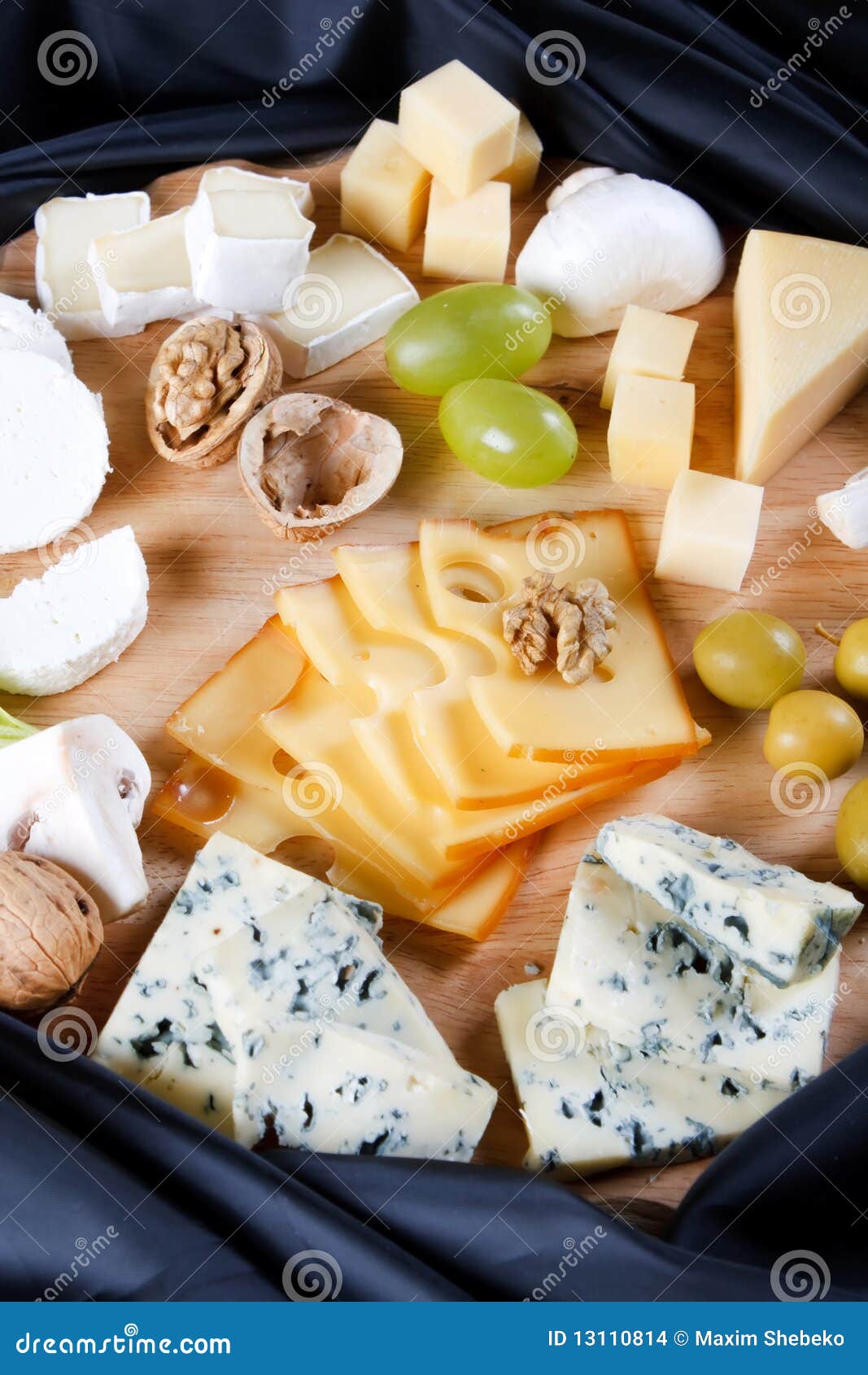 Group of cheeses stock photo. Image of blue, cutting - 13110814