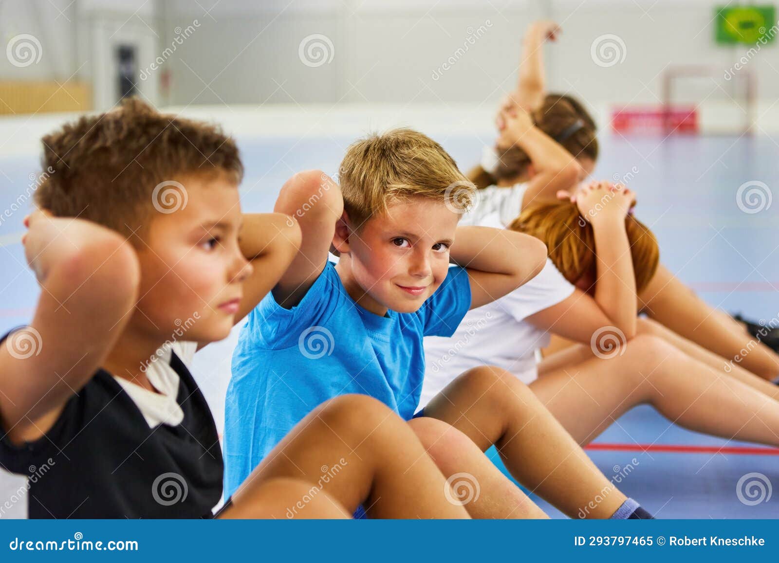 Kids Doing Crunches