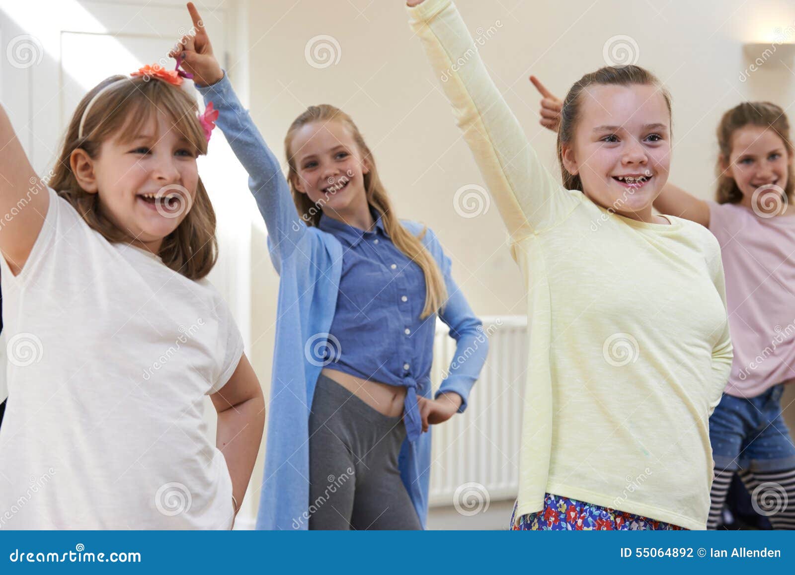 Group of Children Enjoying Drama Class Together Stock Photo - Image of ...