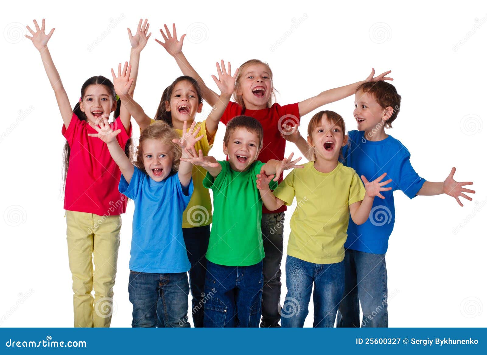 Group Children Hands Up Sign Photos - Free & Royalty-Free Stock Photos ...