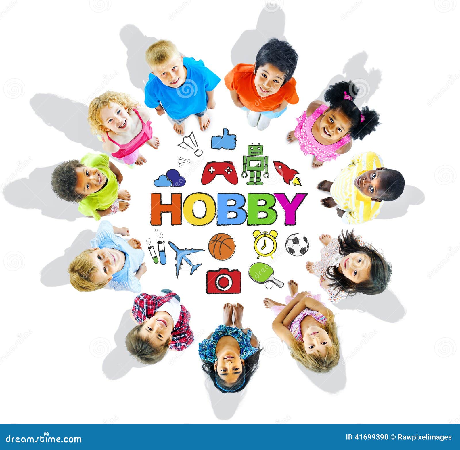 Group of Children and Hobby Concept Stock Photo - Image of african ...