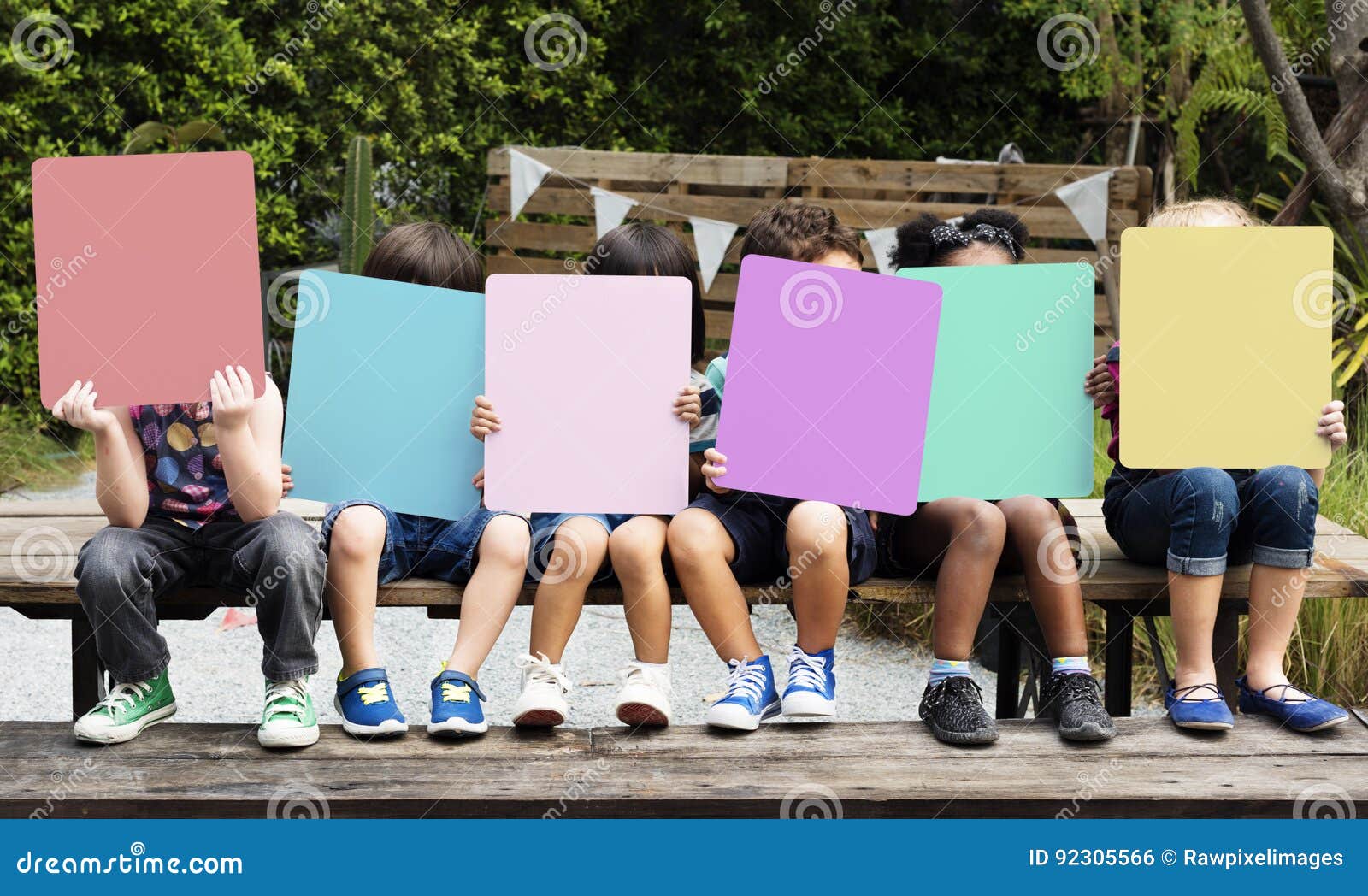 Group of Children Holding Blank Banner Cover Their Face Stock Photo ... Group of Children Holding Blank Banner Cover Their Face Stock Photo ...