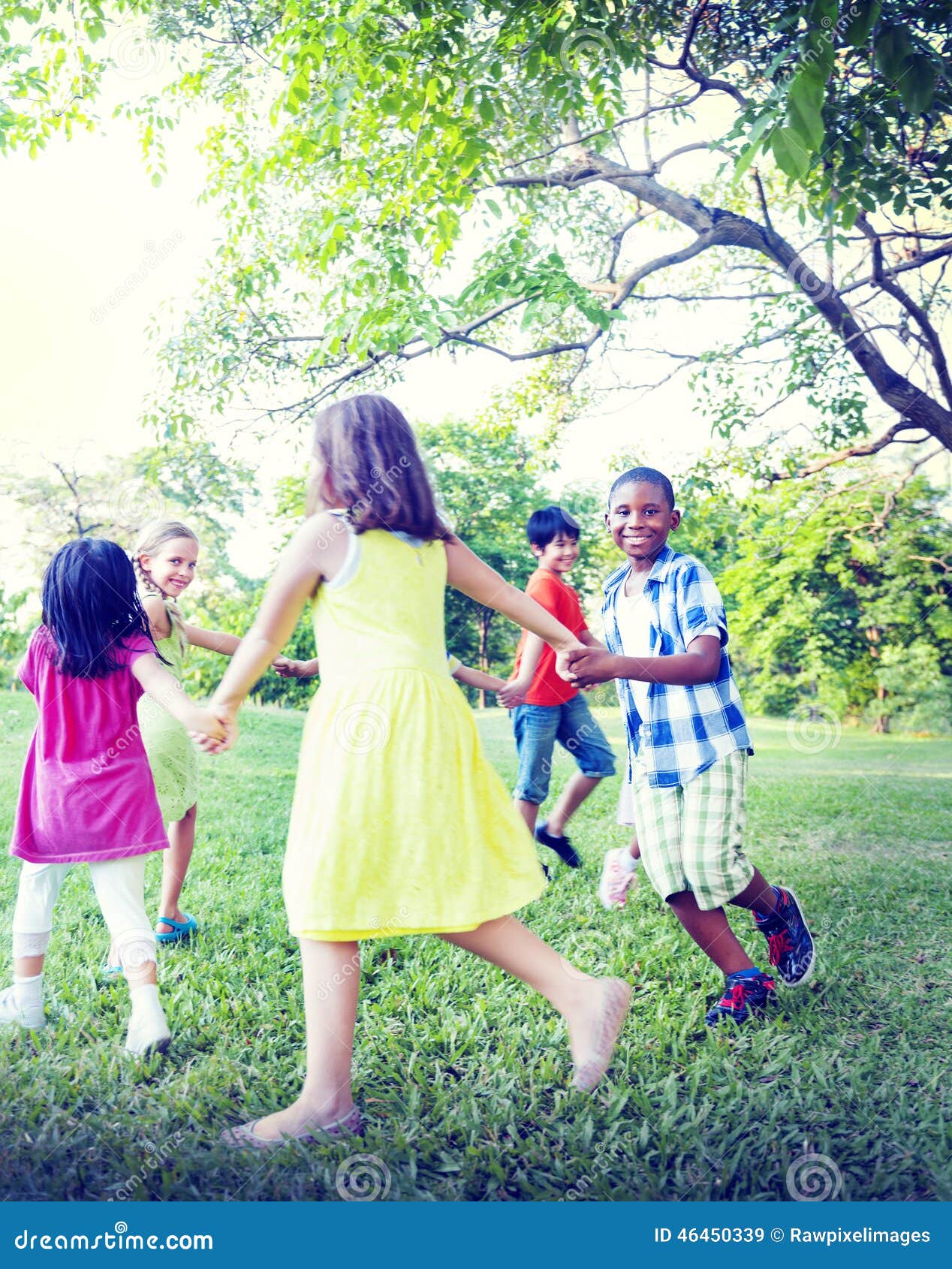 Group of Children Holding Hands Togetherness Concept Stock Image ...