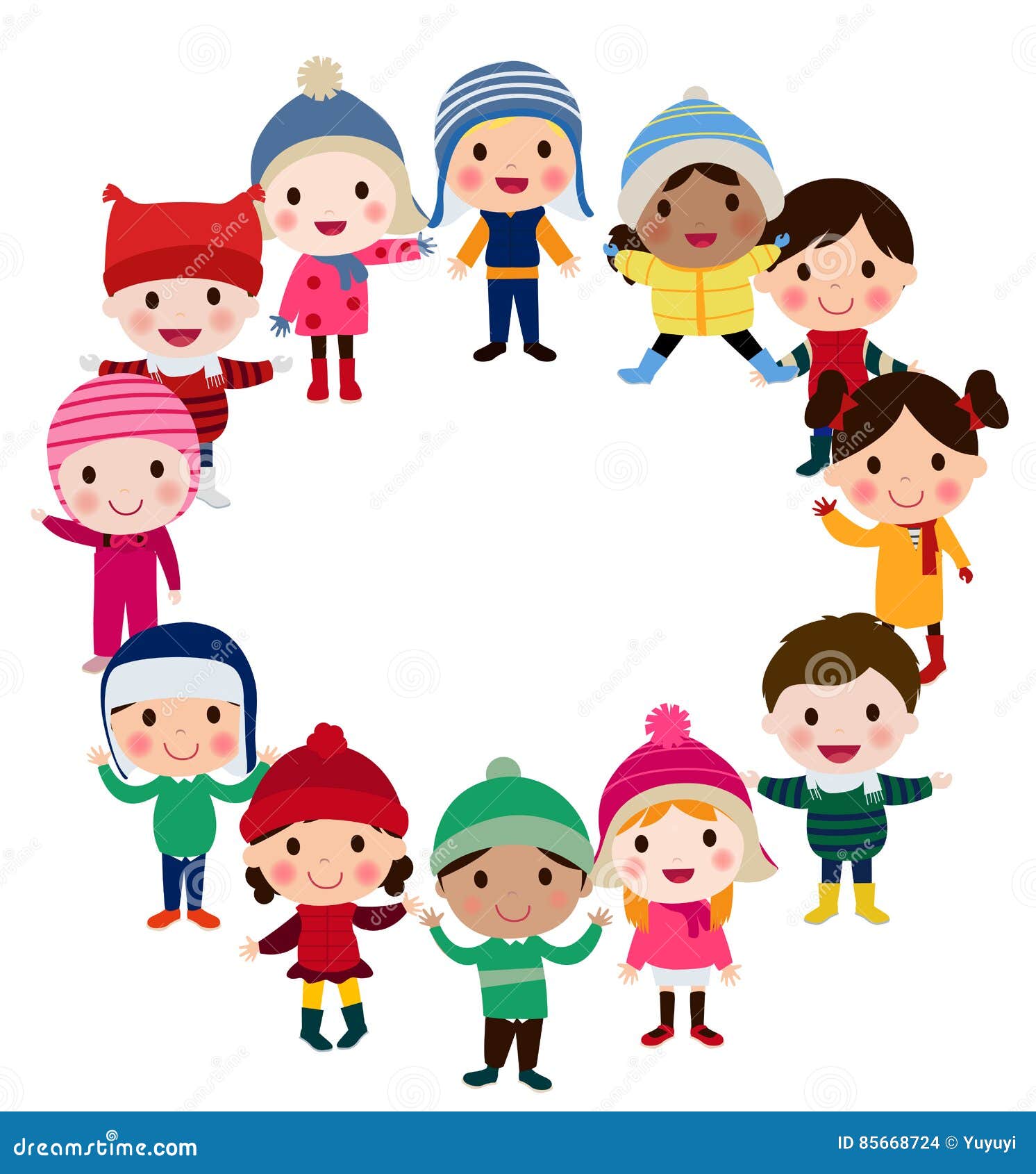 Group of children stock vector. Illustration of childhood - 85668724