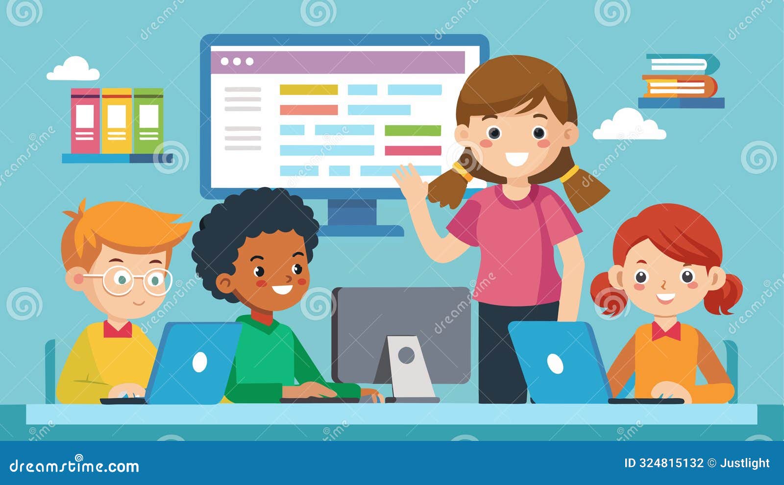 A Group of Children Participate in a Coding Workshop Creating Their Own ... A Group of Children Participate in a Coding Workshop Creating Their Own ...