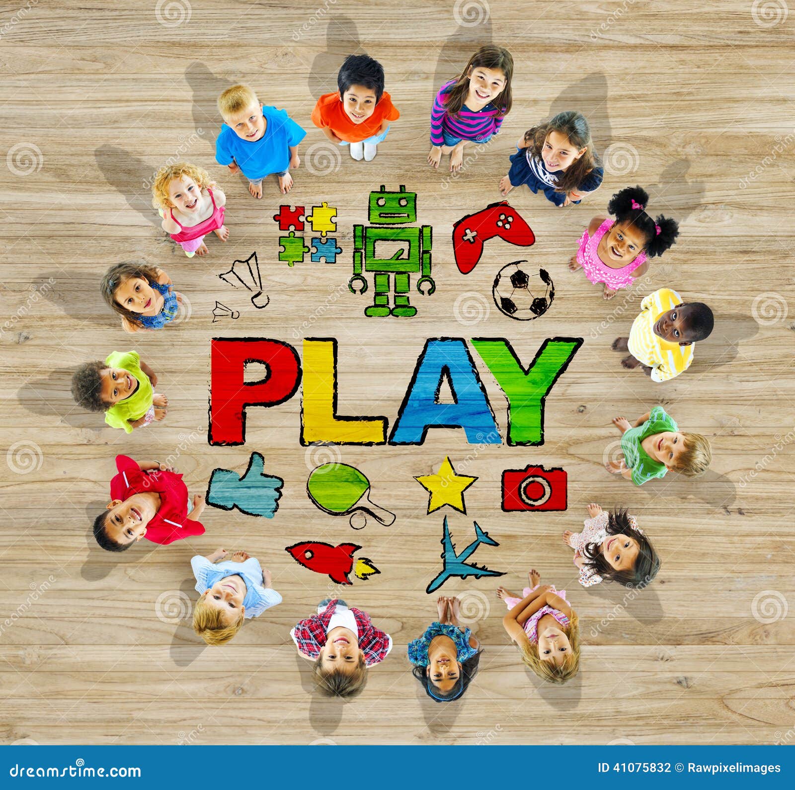 Group of Children and Play Concept Stock Photo - Image of freedom ...