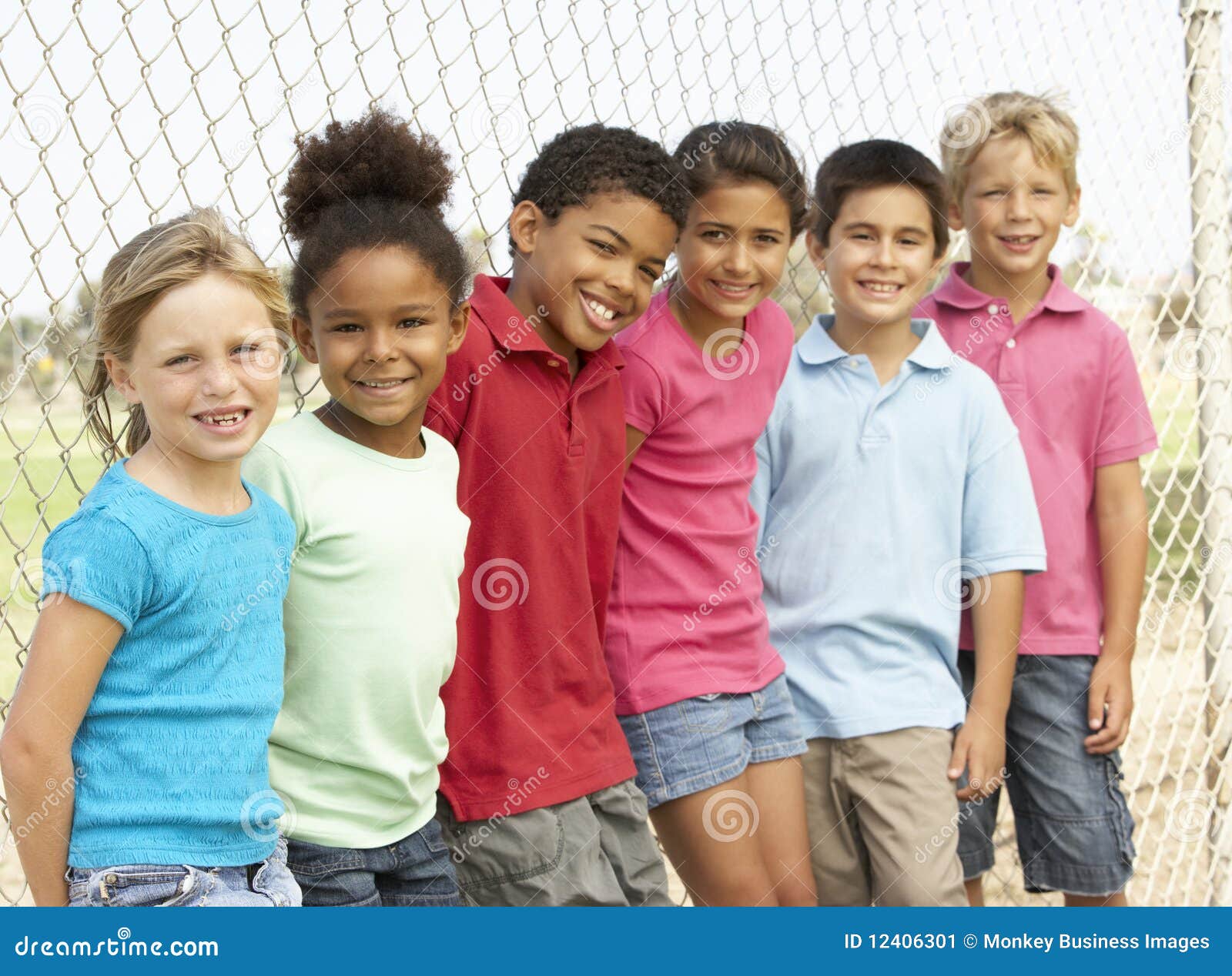 Group of Children Playing in Park Stock Image - Image of park, people ...