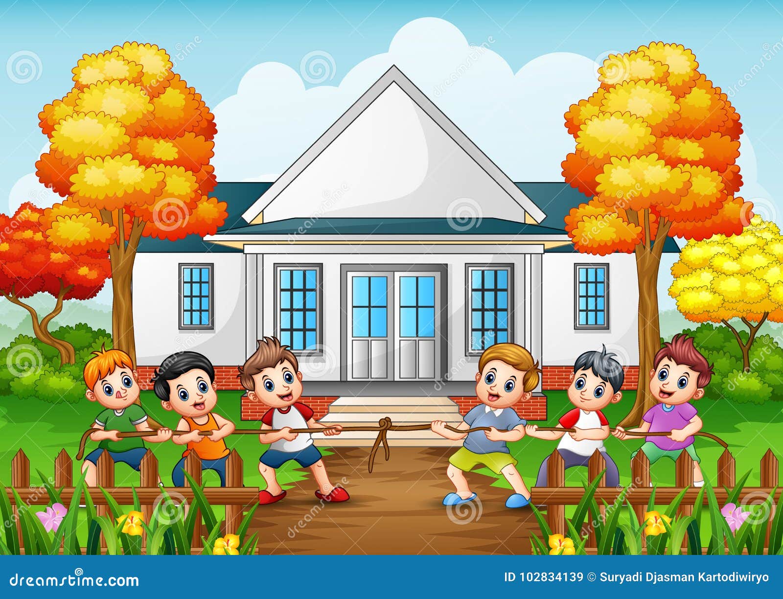 Front House Construction Line Drawing Royalty-Free Cartoon ...