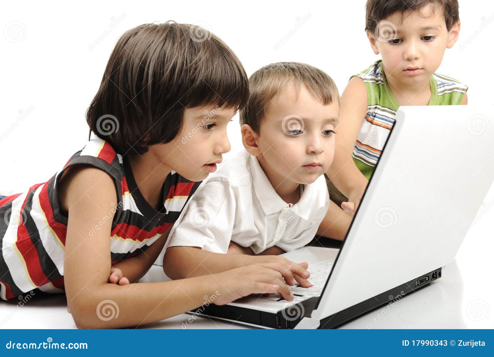 Group of Children Playing on White Stock Image - Image of browse ...