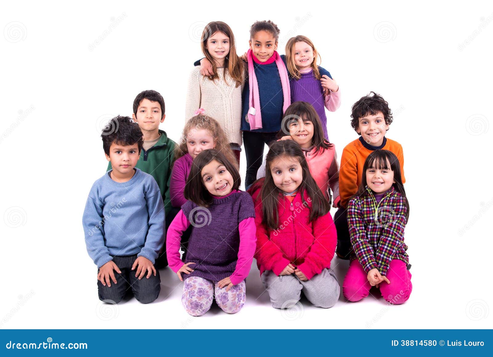 Group of children stock photo. Image of pretty, happy - 38814580