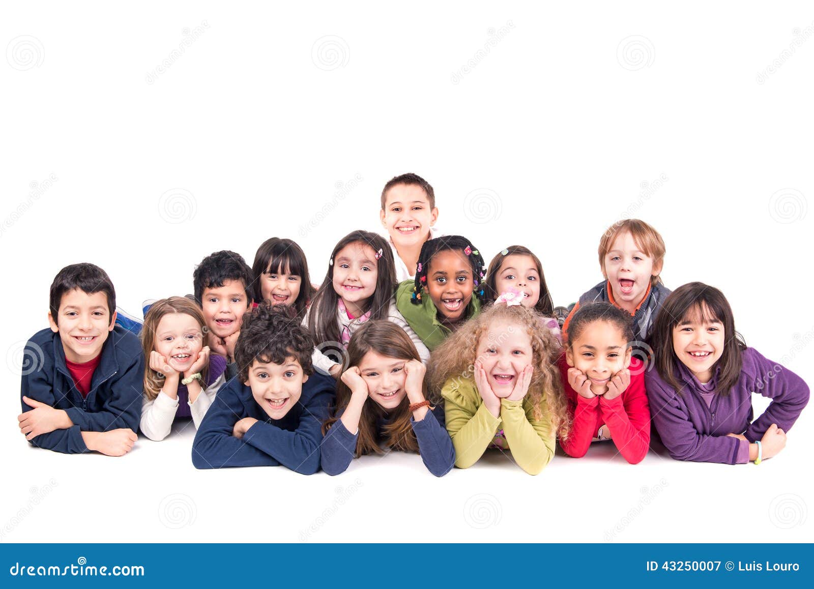 Group of children stock image. Image of kids, studio - 43250007