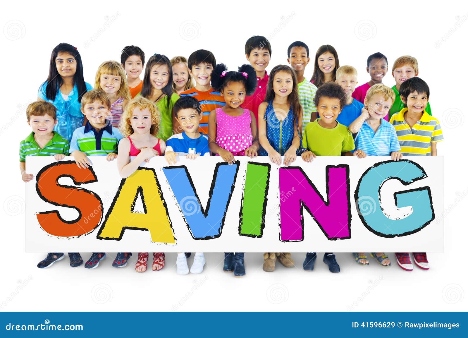 Group Of Children And Saving Concepts Royalty-Free Stock Photo ...