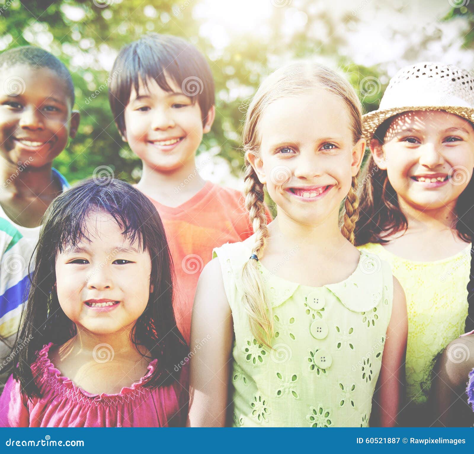 Group of Children Smiling Cheerful Concept Stock Image - Image of ...