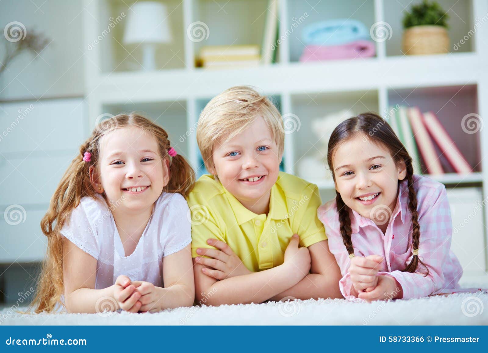Group of children stock photo. Image of girl, casual - 58733366