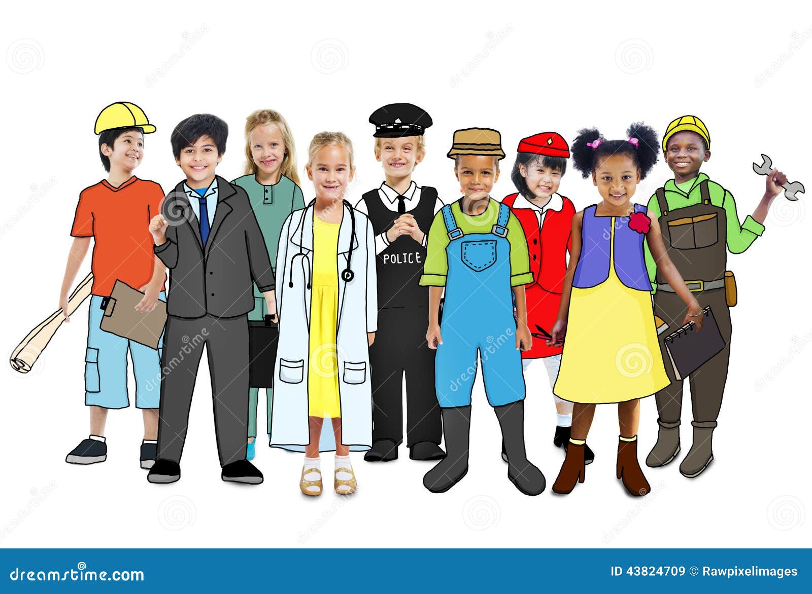 Occupations Set Cartoon Vector | CartoonDealer.com #57310707