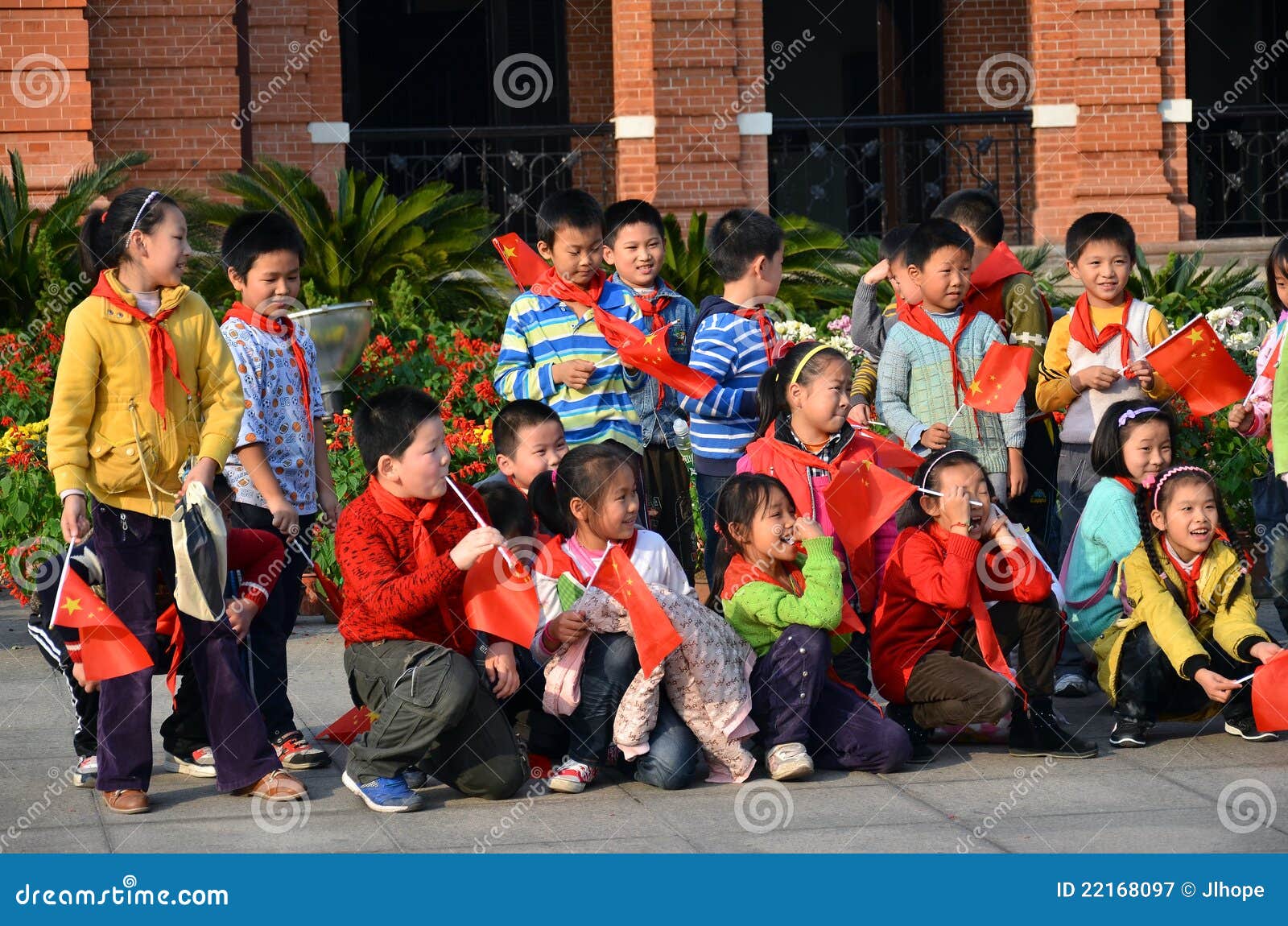 Group of chinese pupils editorial photography. Image of together - 22168097