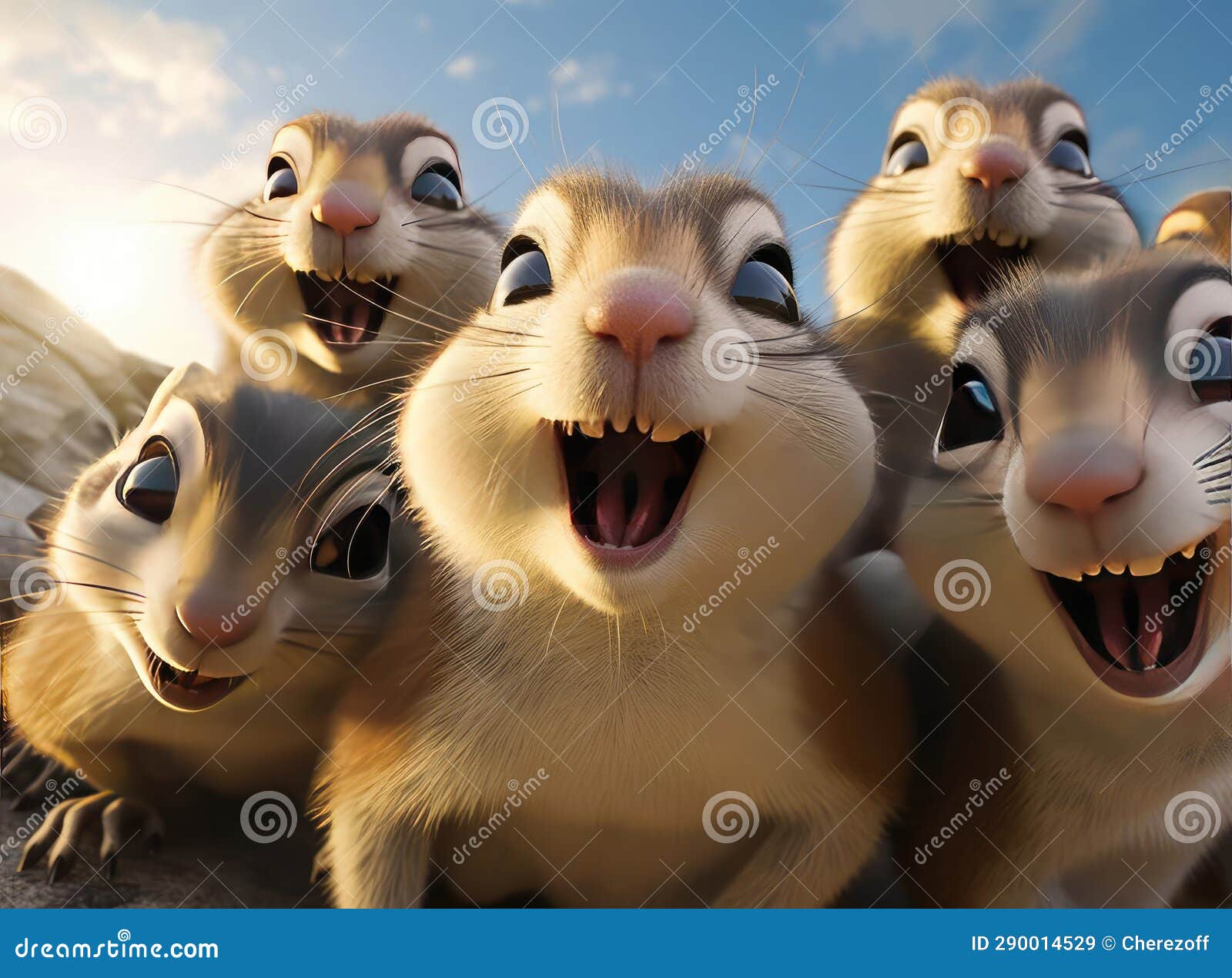 A group of chipmunks stock image. Image of nature, woodland - 290014529