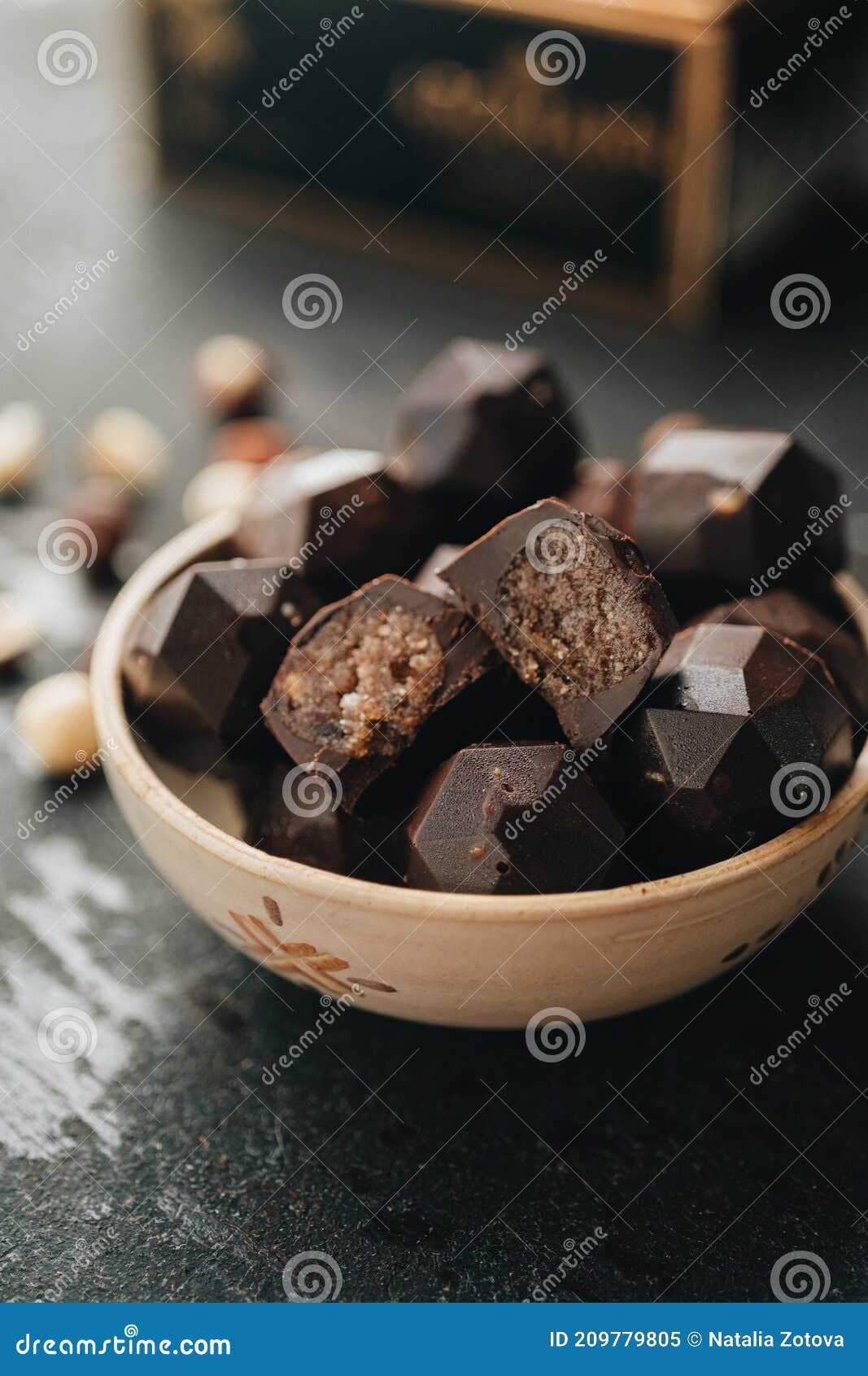Group of Chocolate Close Up Stock Image - Image of group, ingredient ...