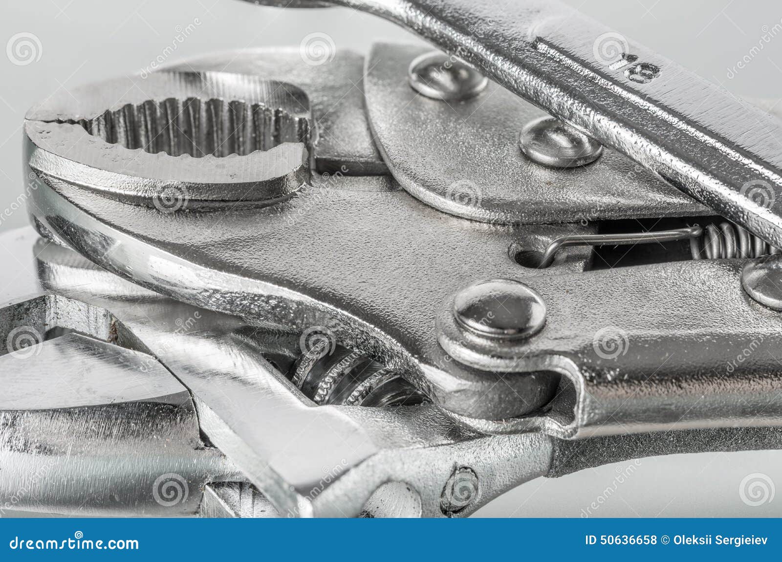 A group of chrome tools stock photo. Image of service - 50636658