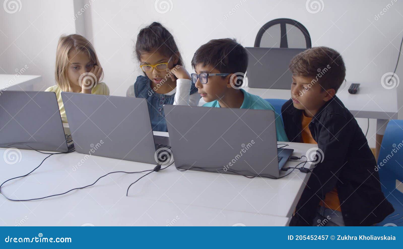 Group of Classmates Doing Task Together Stock Video - Video of ...