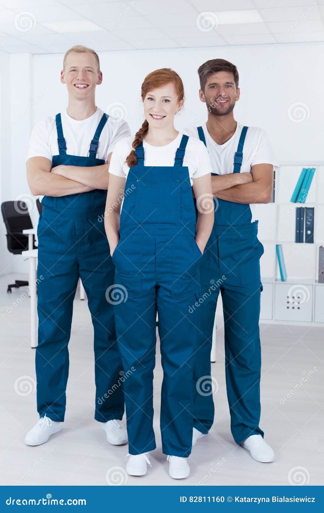 Group of cleaners stock photo. Image of personnel, smile - 82811160