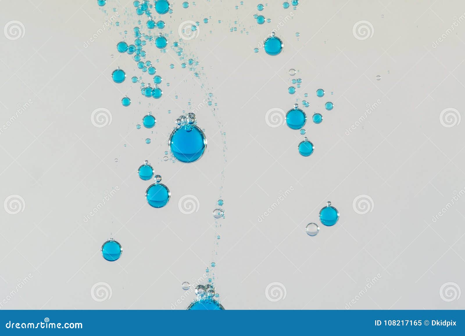 Falling blue bubbles stock illustration. Illustration of falling ...