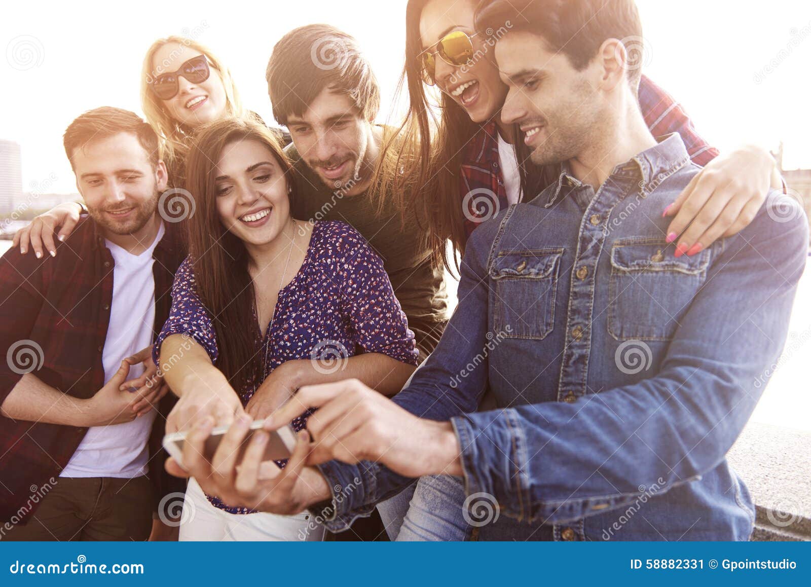 Group of close friends stock image. Image of cheerful - 58882331