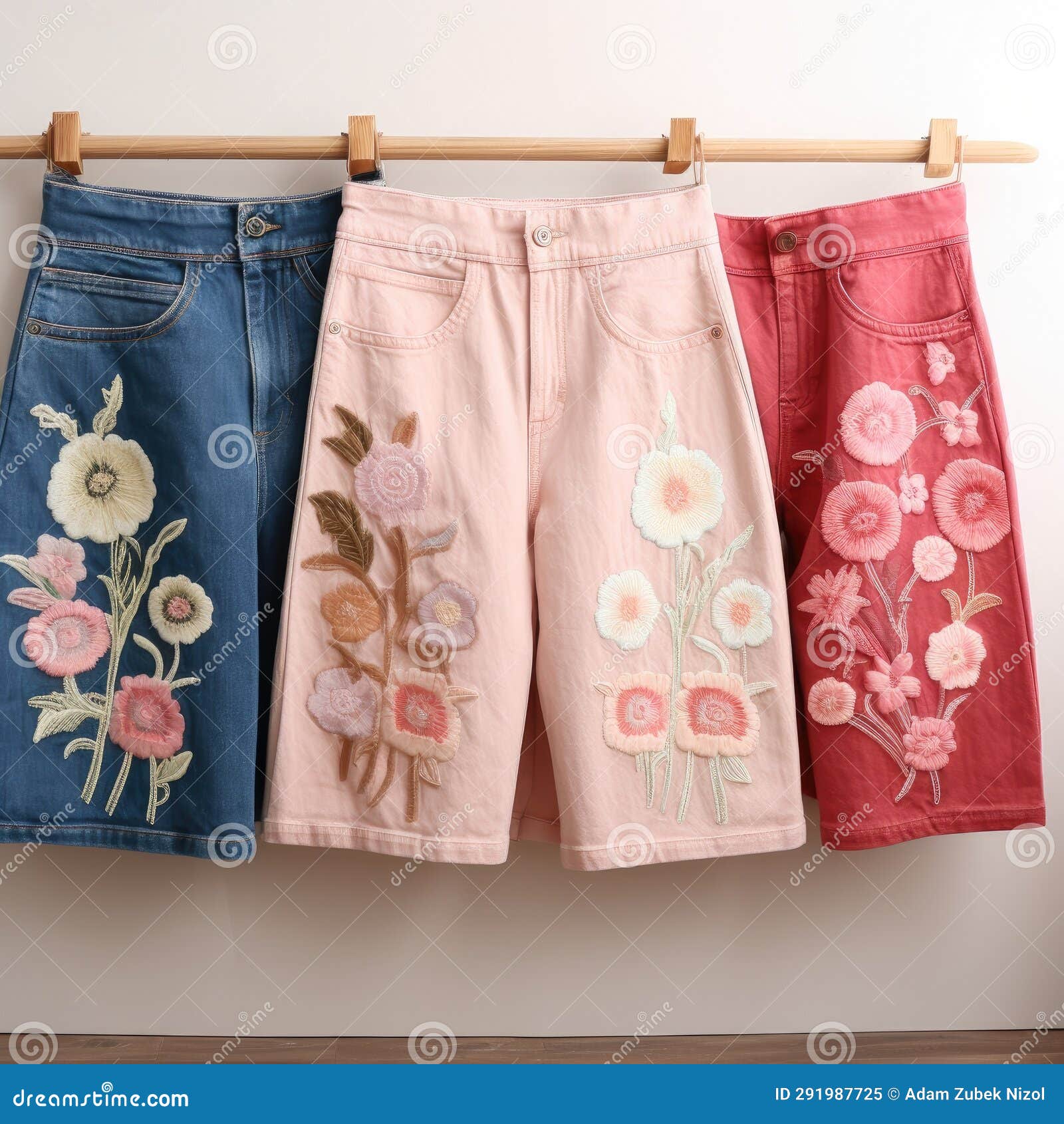 A Group of Clothes on a Rack Stock Illustration - Illustration of ...