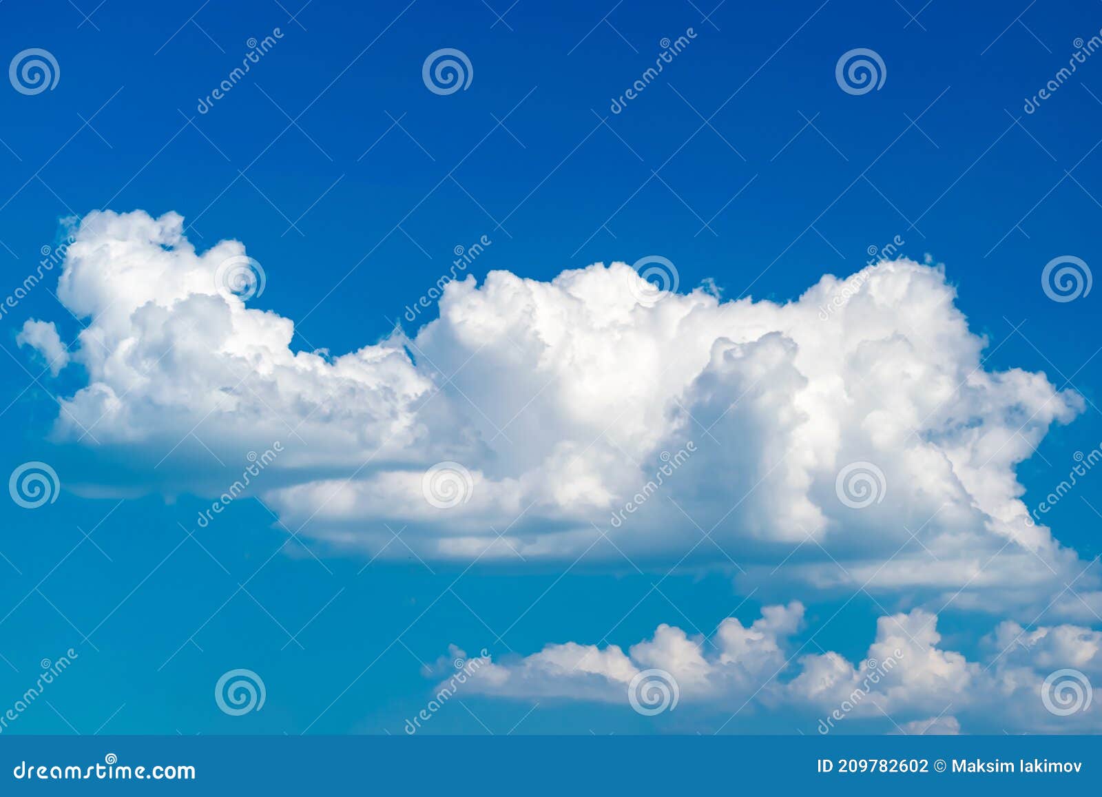 Clouds in the Sky in Clear Weather Stock Photo - Image of idyllic ...