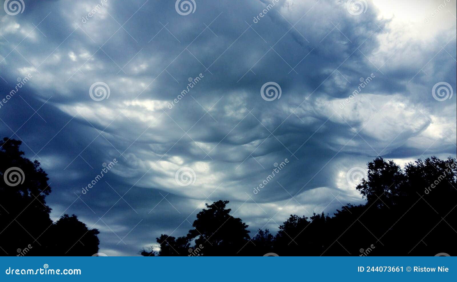 A Group of Clouds in the Sky Anomaly Stock Image - Image of darkness ...