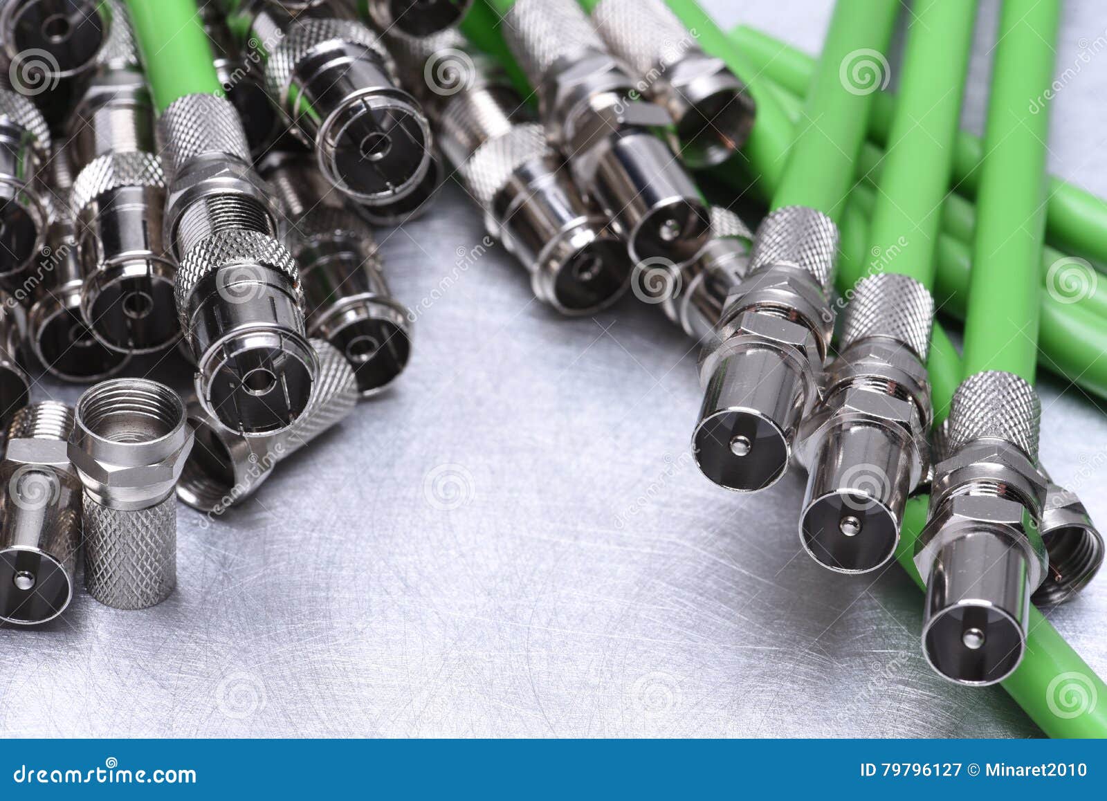 Group Of Coaxial Tv Connectors Royalty-Free Stock Photo | CartoonDealer ...