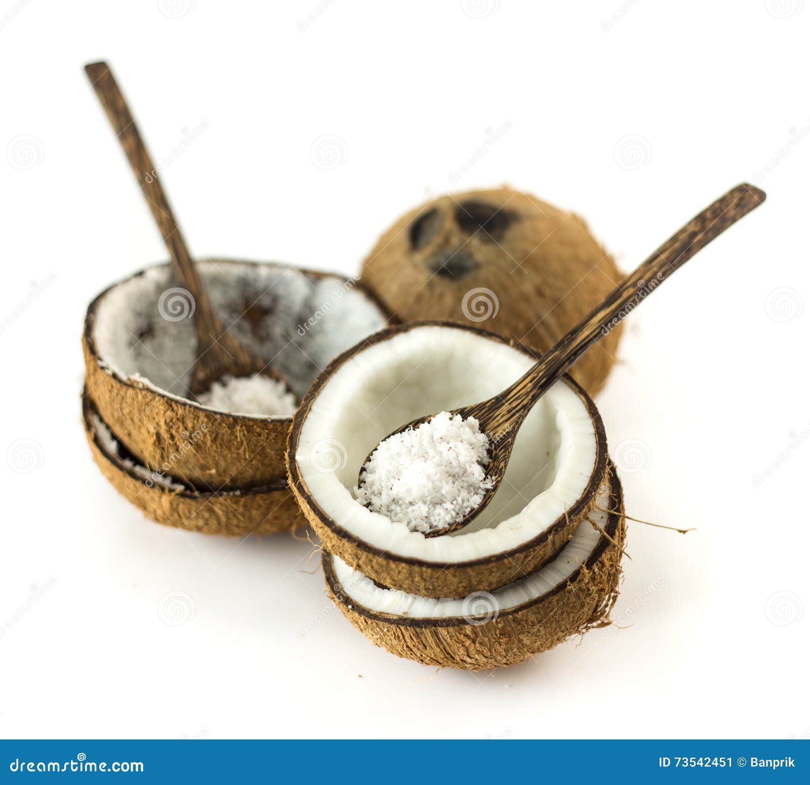 Group of Coconuts on White Background Stock Image - Image of milk ...