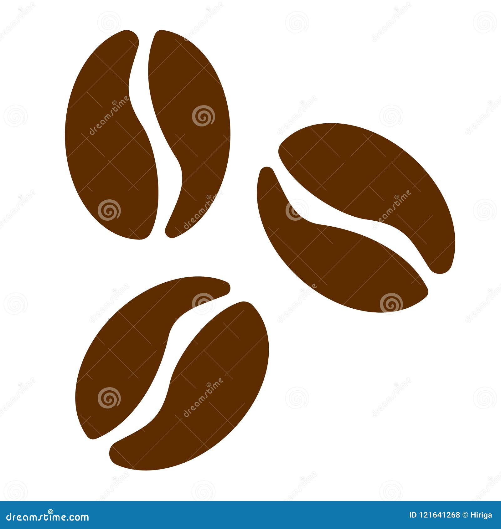 Group of Coffee Bean Icon Isolated on White Background, Vector and ... Group of Coffee Bean Icon Isolated on White Background, Vector and ...