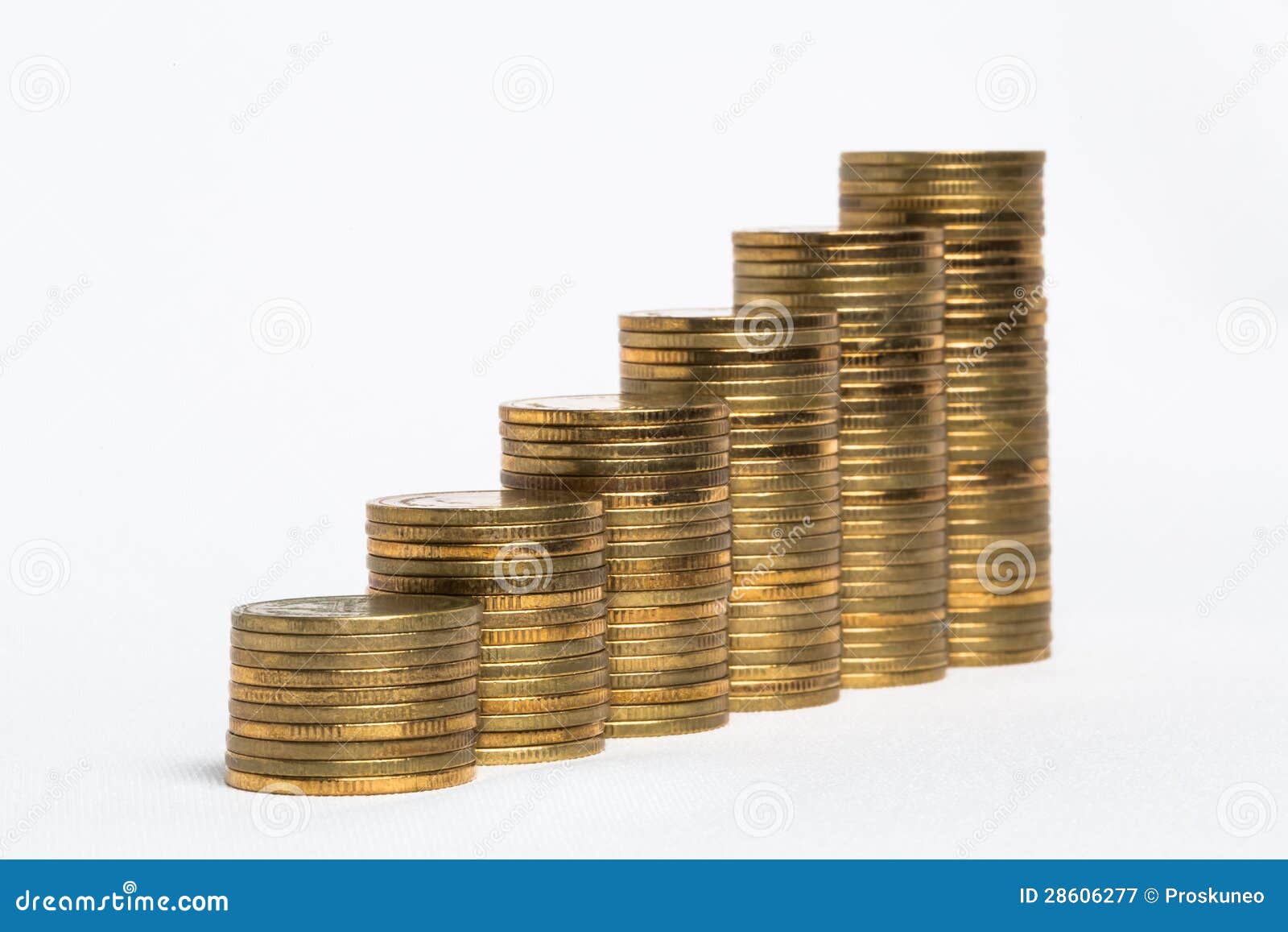 Group of Coin Isolated on White Stock Image - Image of finances, data ...