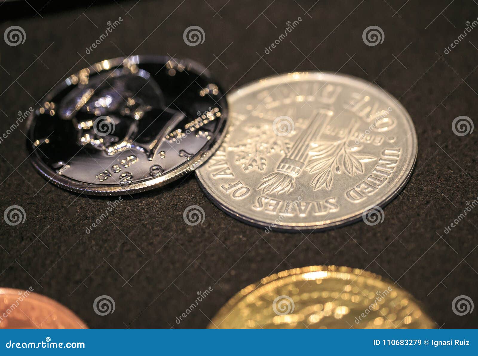 Group of Coins for Magicians Stock Image - Image of betting, foresee ...